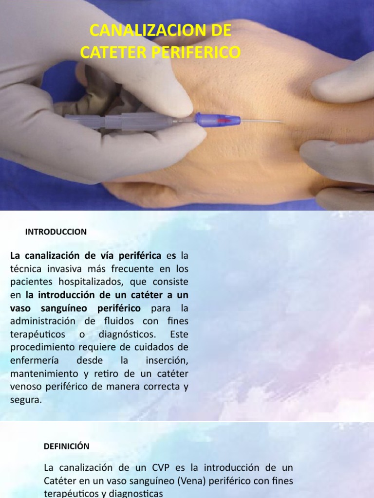 Canalizacion De Via Periferica Descargar Gratis Pdf Terapia Intravenosa Medicina Clinica