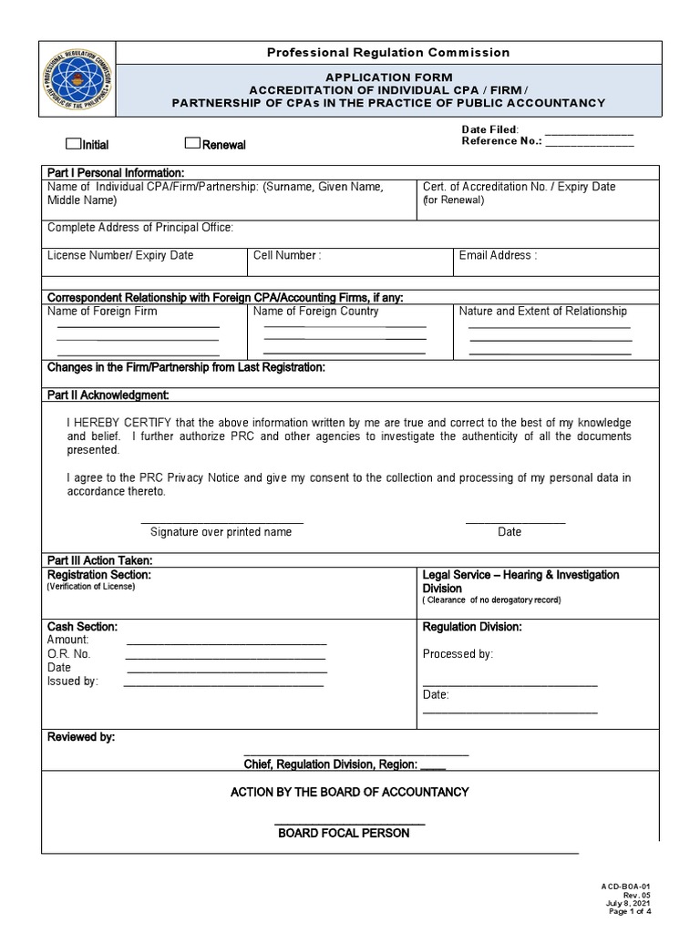 Quality Accreditation Checklist for CPAs | PDF | Finance & Money Management