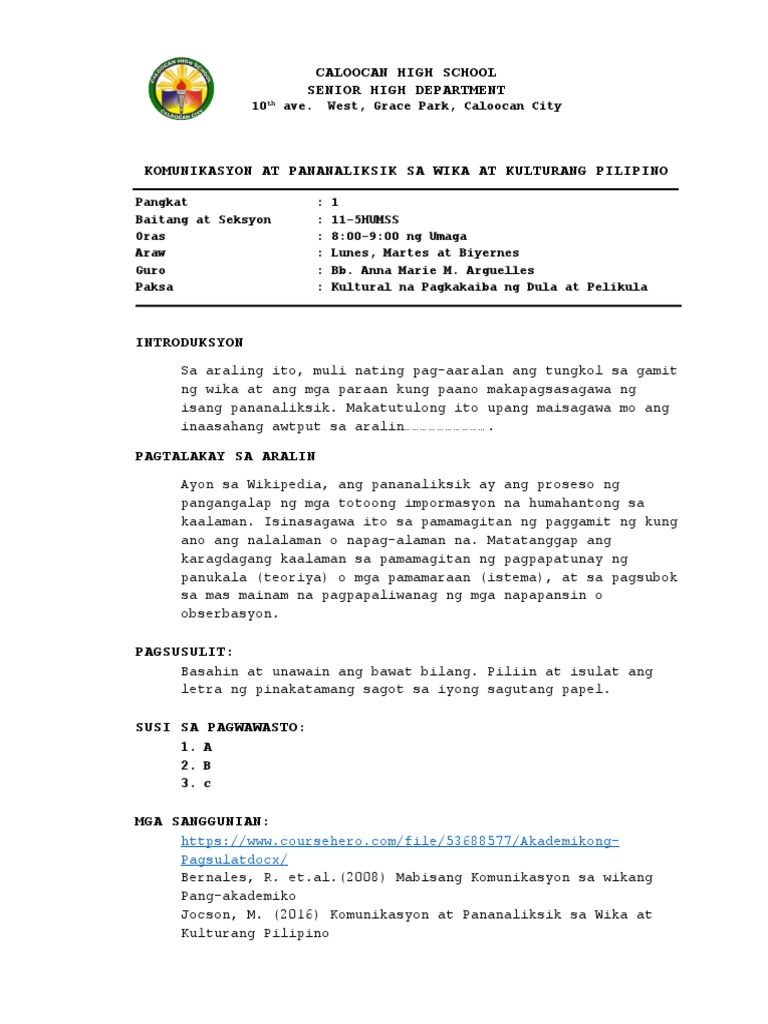 Written Report Template | PDF