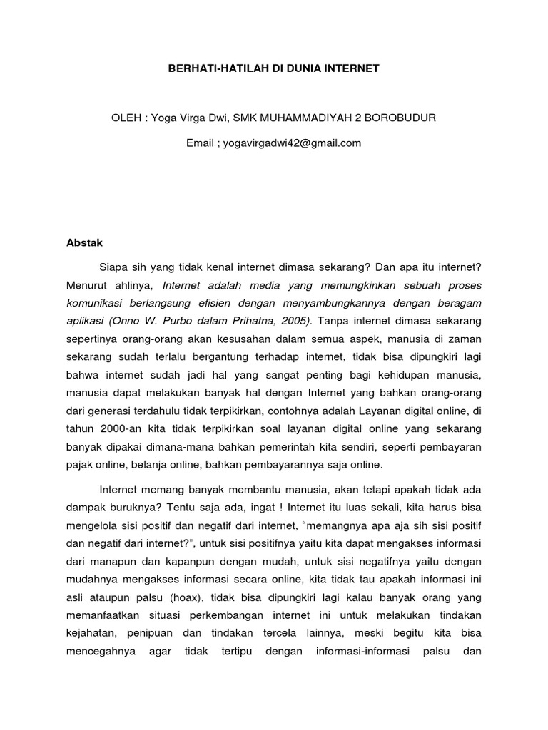 Etika Berinternet dan Literasi Digital | PDF | Ilmu Sosial