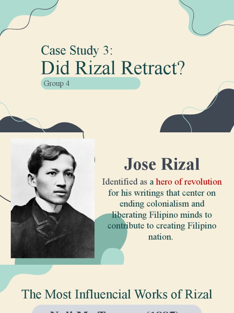 Case Study 3 Did Rizal Retract | PDF | Planets | Philippines