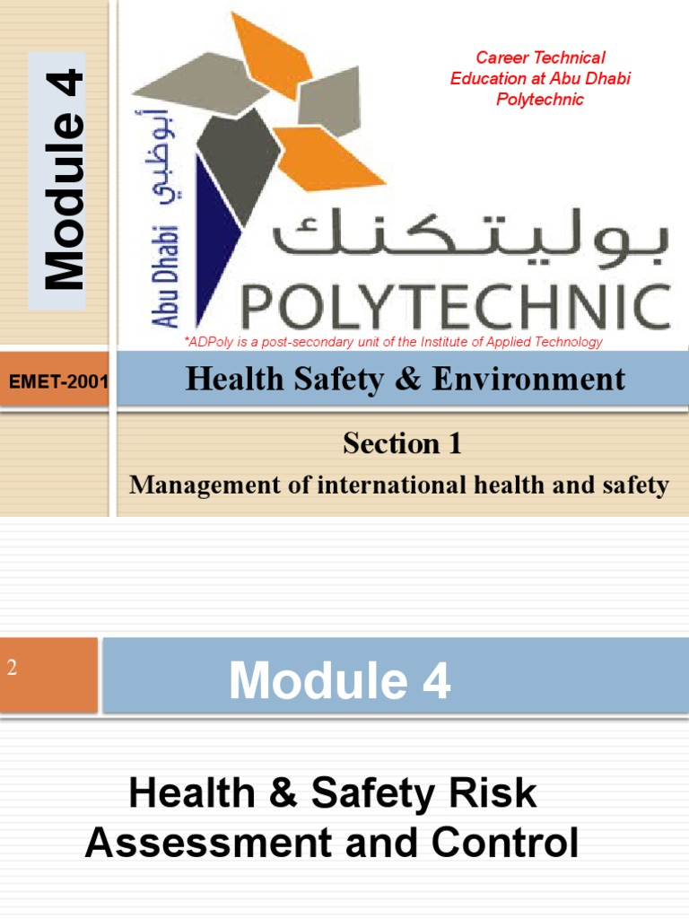 EMET-2001 Health Safety & Environment - MODULE 4 | Download Free PDF ...