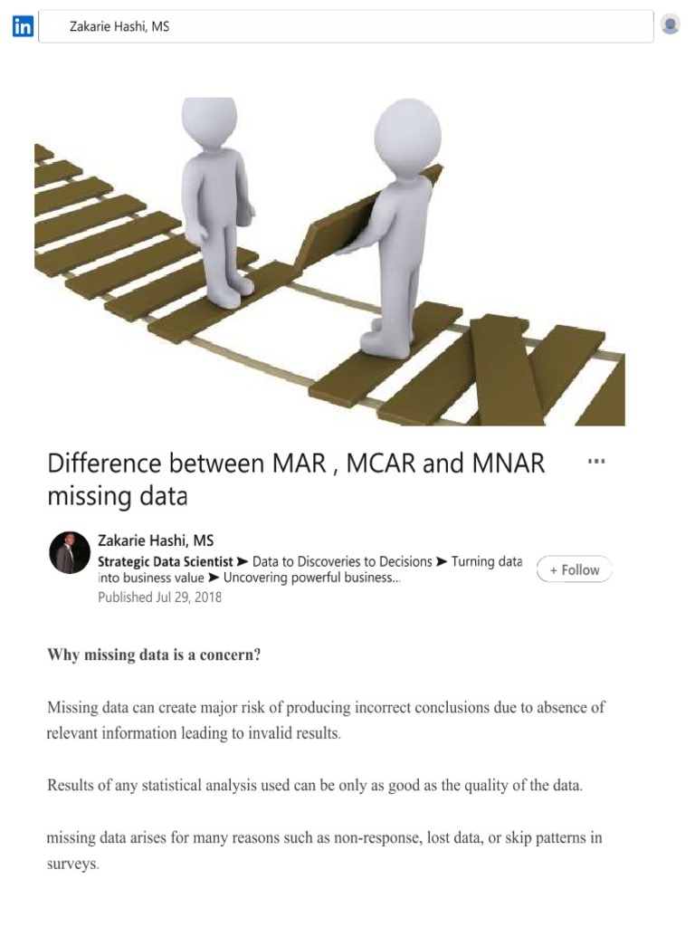 Mcar, Mar, Mnar | PDF