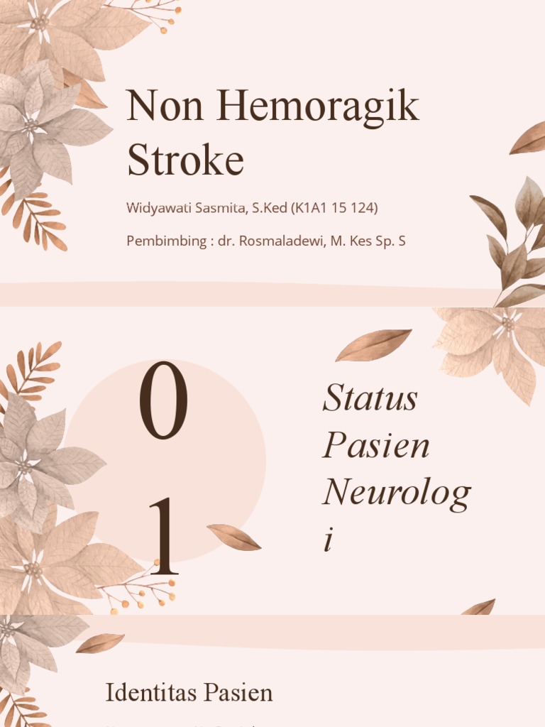 Laporan Kasus Non Hemoragic Stroke | PDF