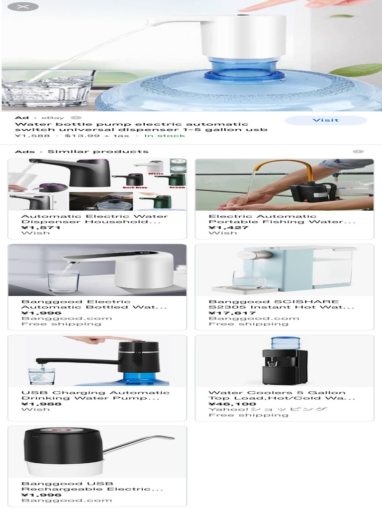 Rechargeable Water Dispenser in Japan - Google Search | PDF | Wellness