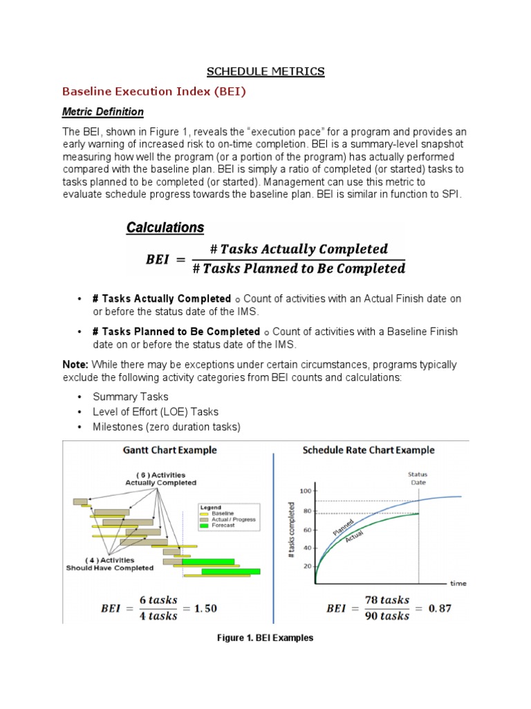 MATRICS - Baseline Execution Index (BEI) | PDF | Business | Computers