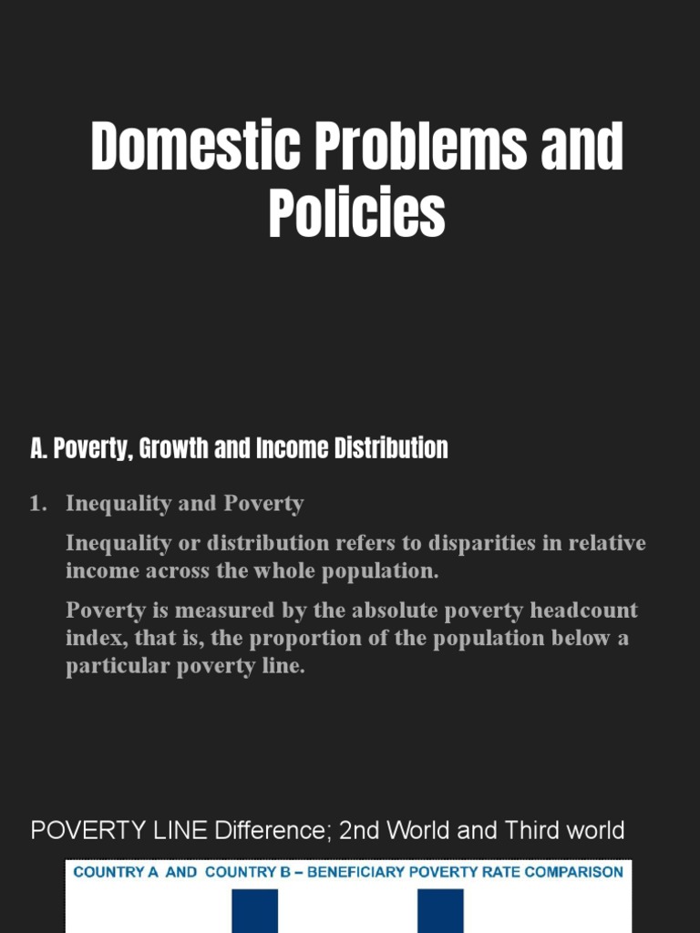Domestic Problems and Policies | PDF | Social Science