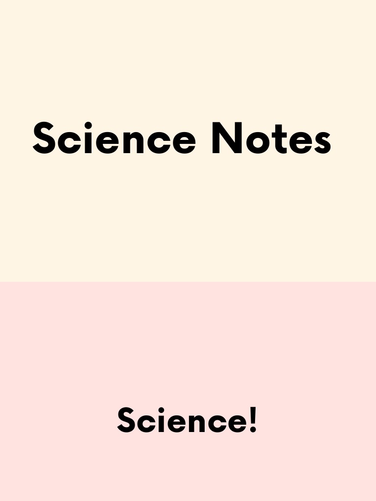 Science Notes | PDF