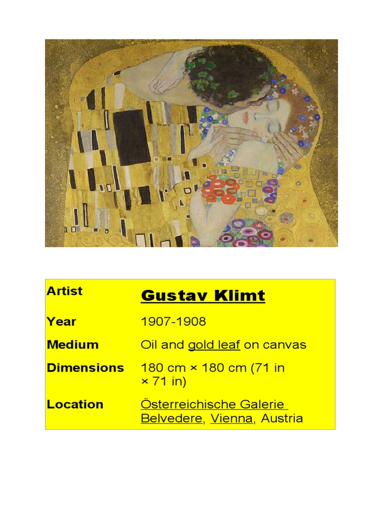 The Kiss | PDF | The Arts | Aesthetics