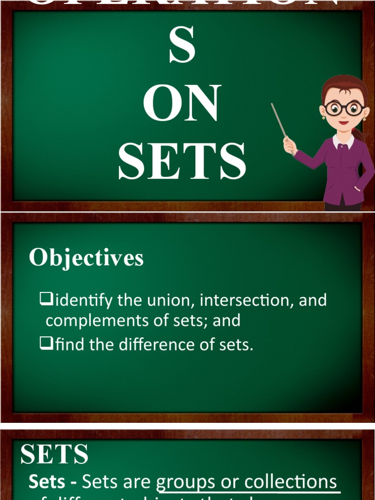 Operations On Sets | PDF | Algebra | Mathematical Logic