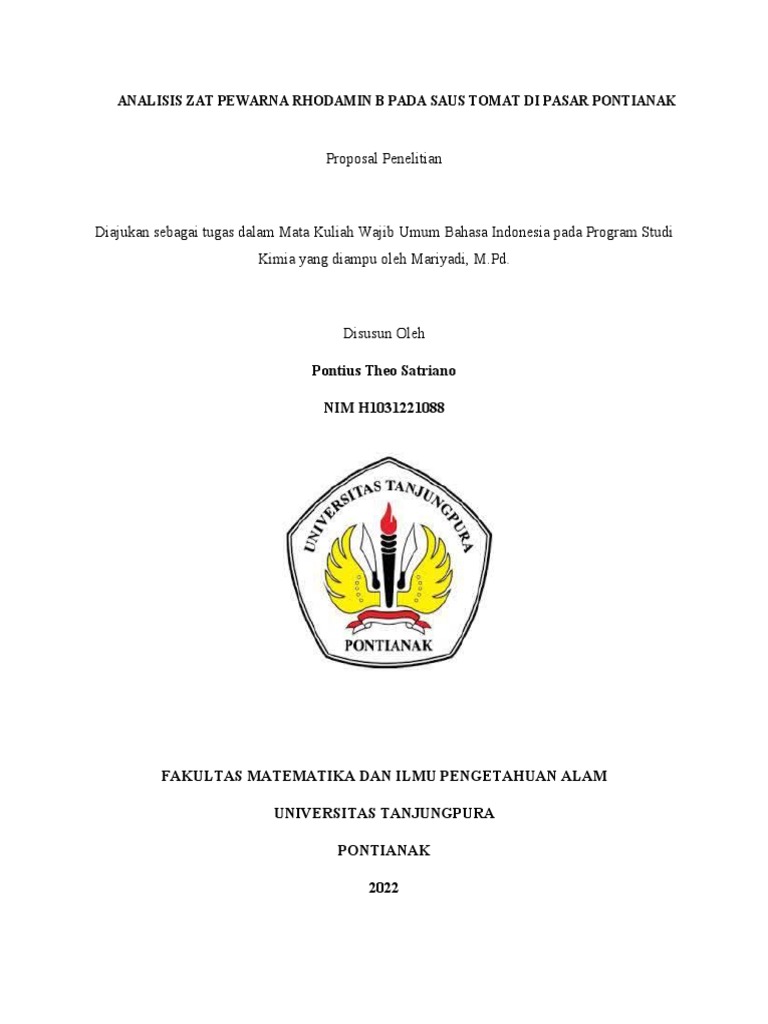 Proposal Penelitian Bi-1 | PDF
