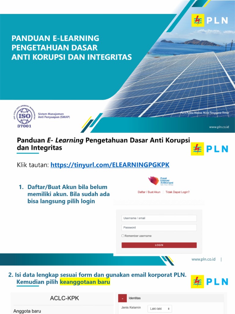 Panduan ELearning KPK | PDF