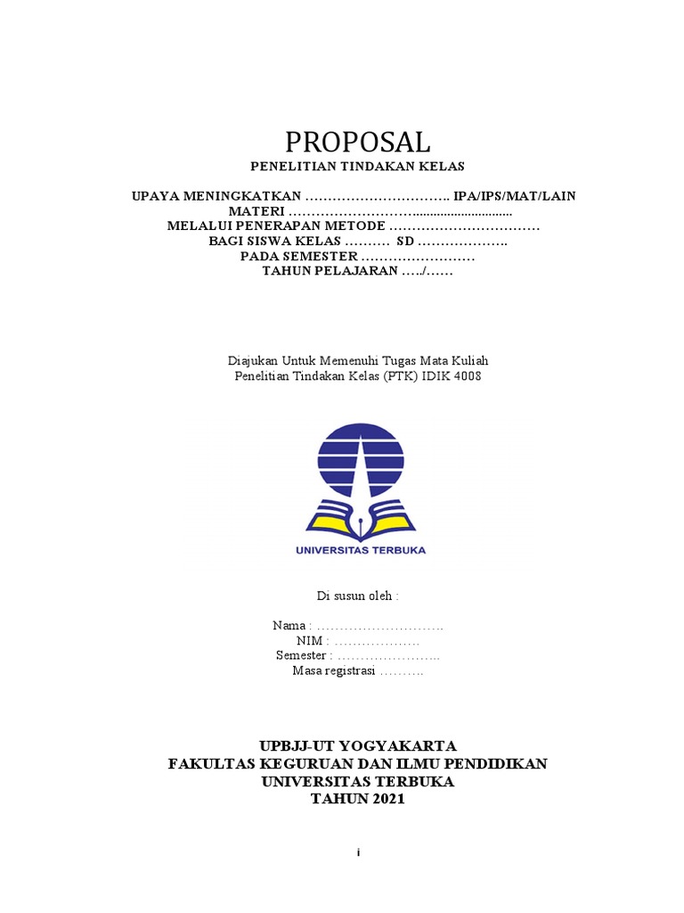 Template Proposal PTK | PDF
