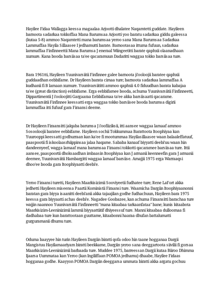 Dr. Hayilee Fidaa | PDF