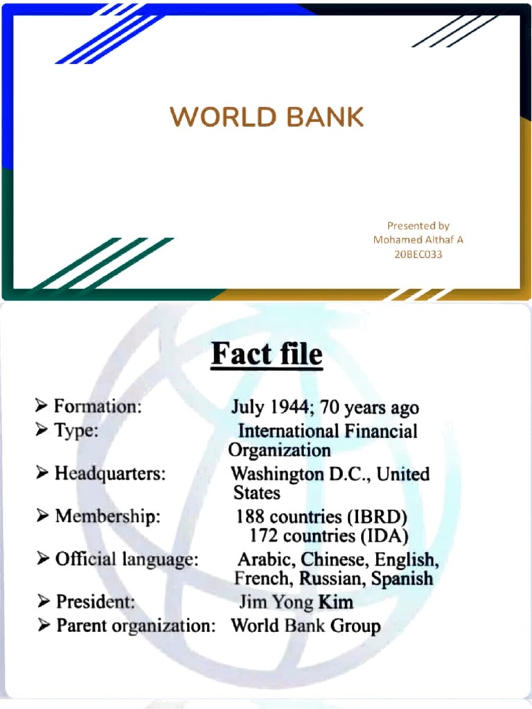 World Bank | PDF | World Bank | International Development Association