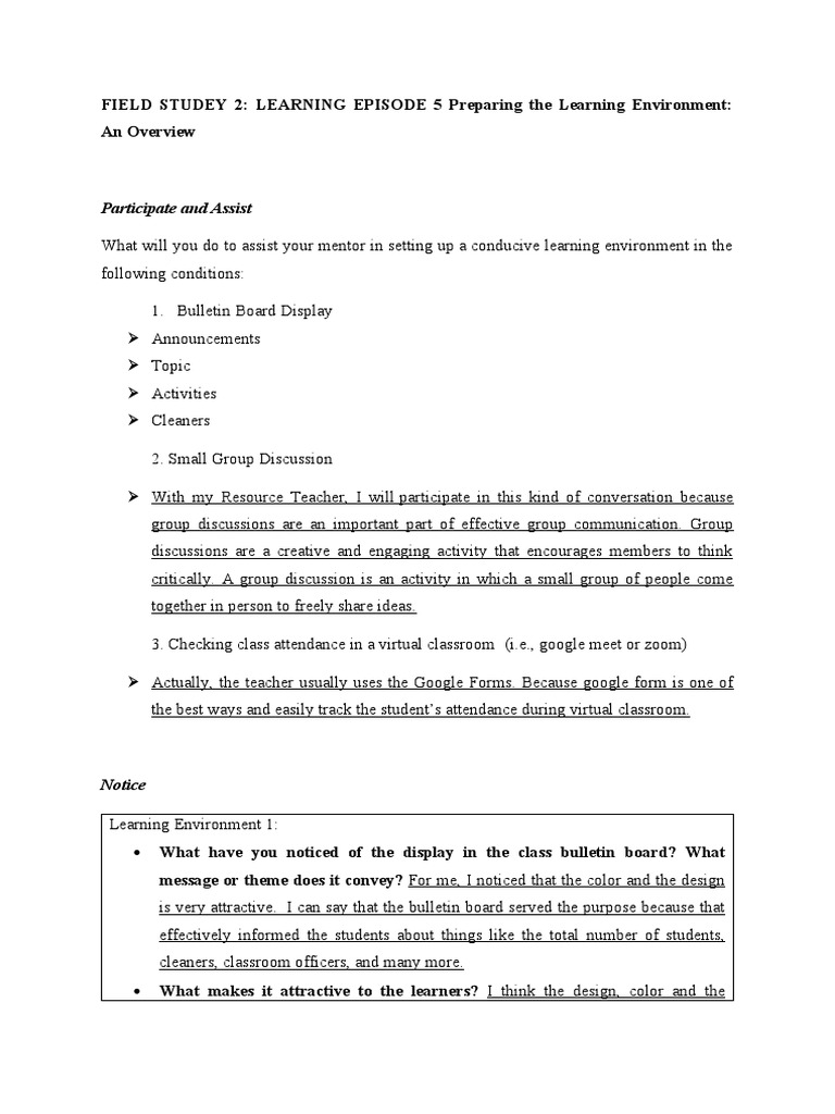 Episode 5 | PDF | Learning | Classroom