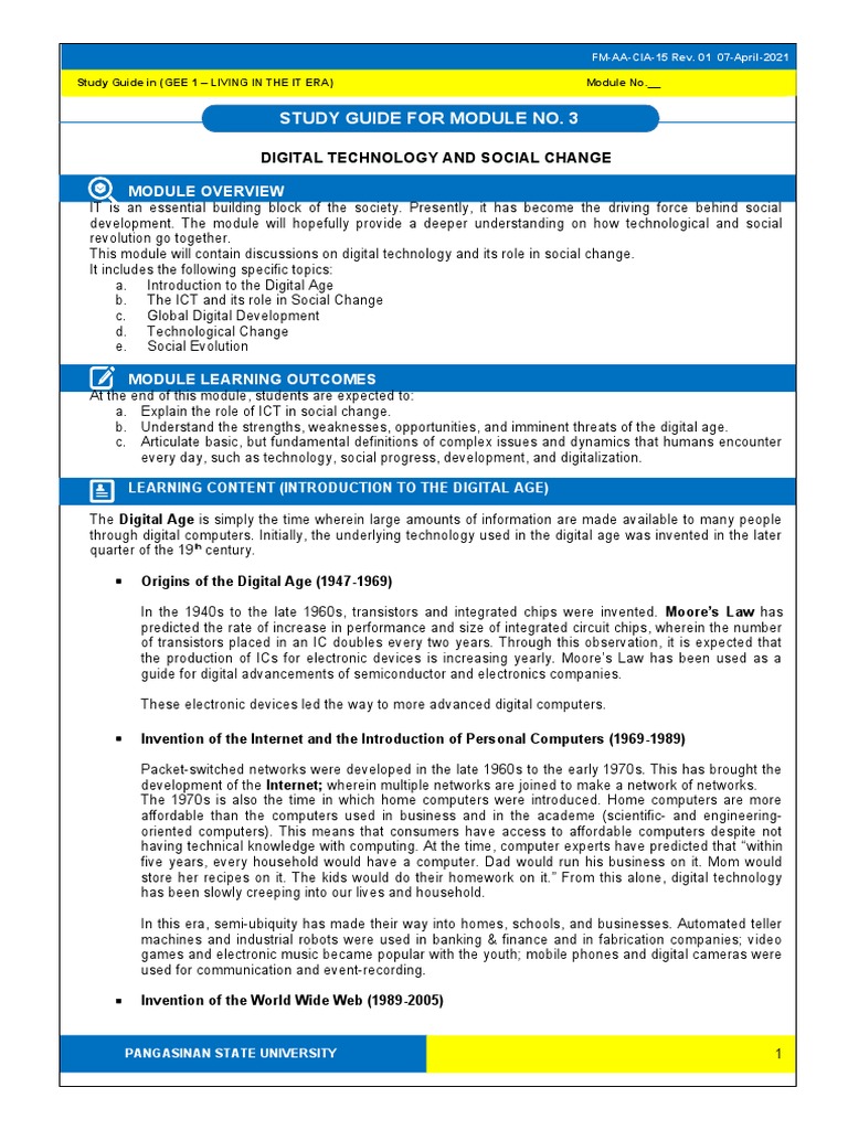 Gee-1 SG3 | PDF | Social Science