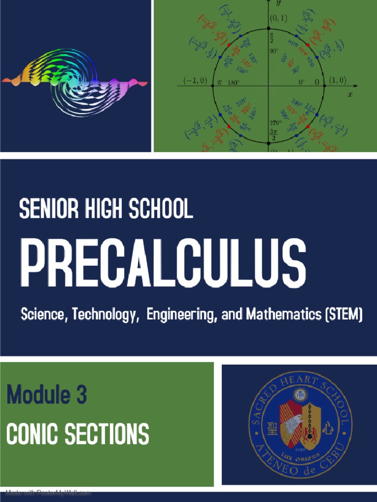 Precalculus Module Conic Sections | PDF | Ellipse | Geometric Objects