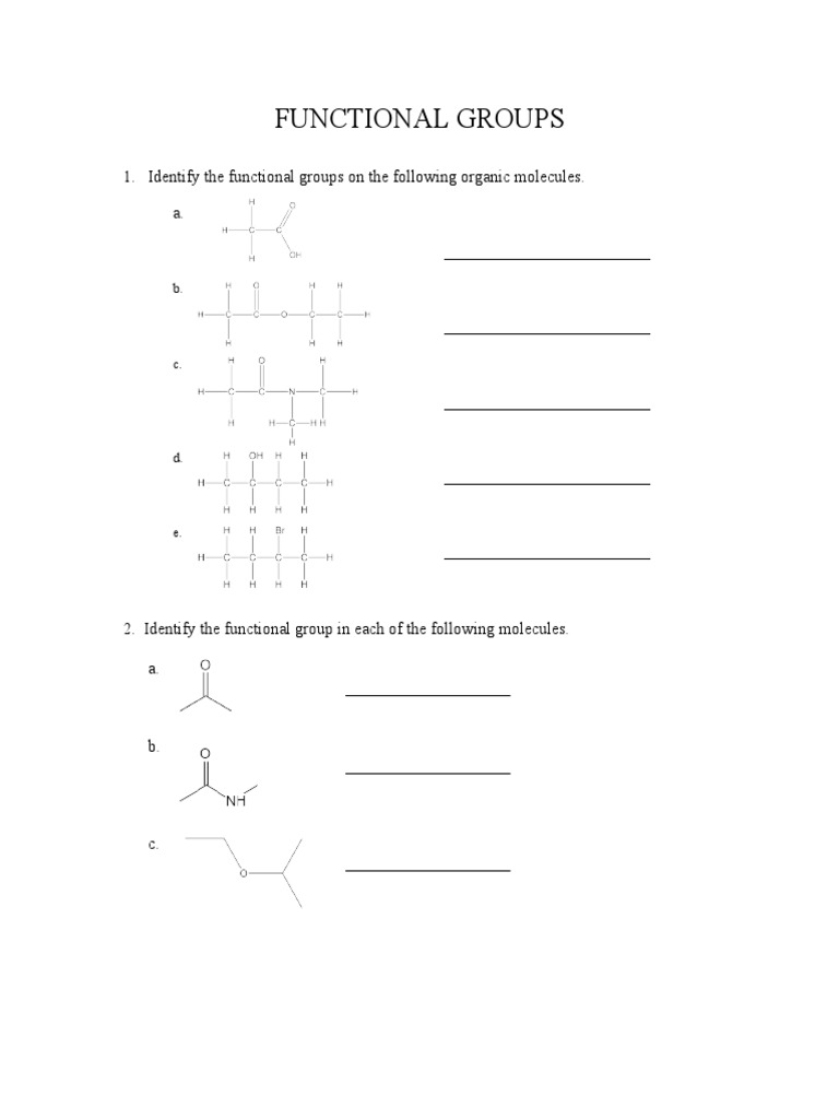 aCTIVITY iDENTIFYING fUNCTIONAL gROUPS | PDF | Computers