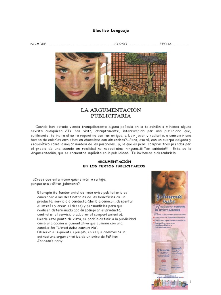 Lenguaje. Argumentacion en La Publicidad | PDF | Discriminación ...