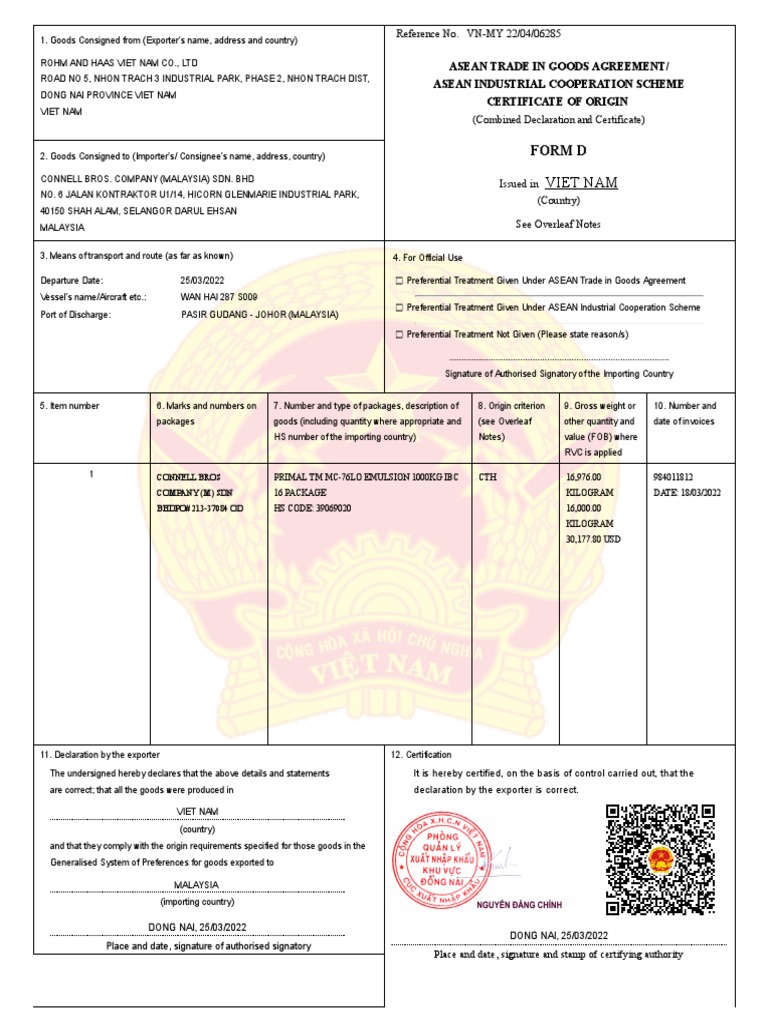 BL + CO + Inv + Pack 113586568 | PDF | Trade | Economies