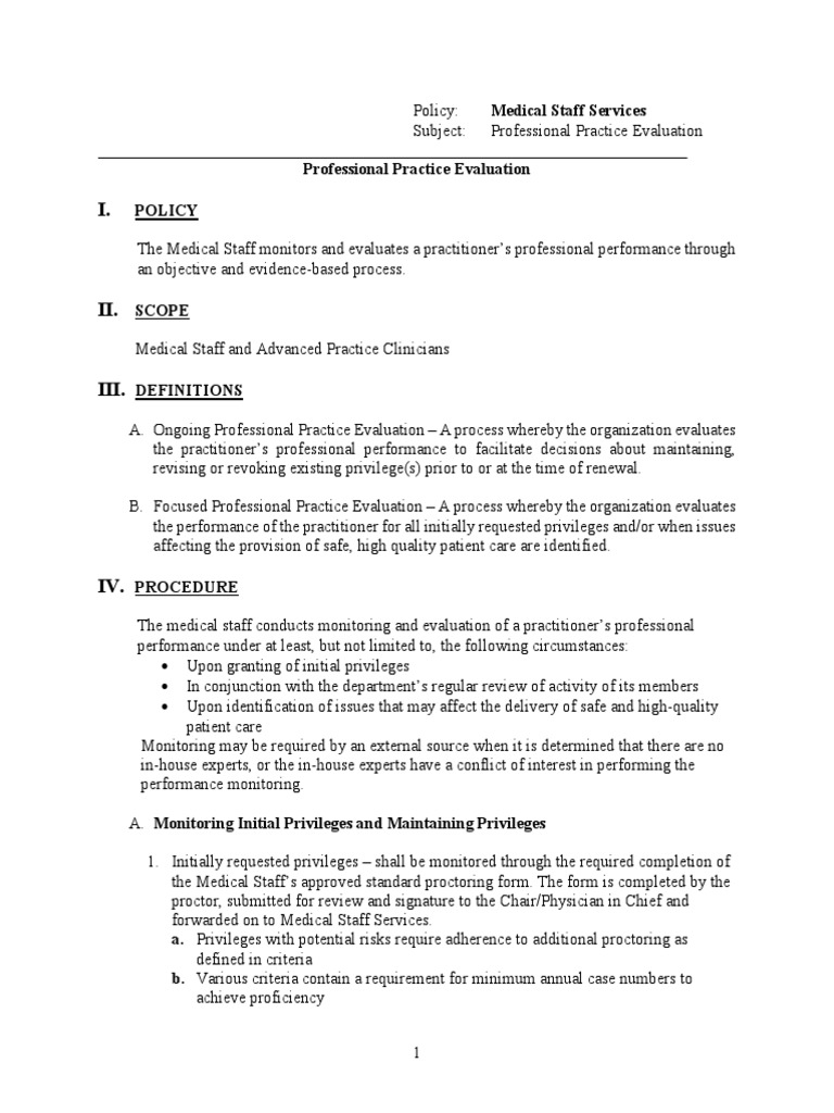 Professional Practice Evaluation | PDF
