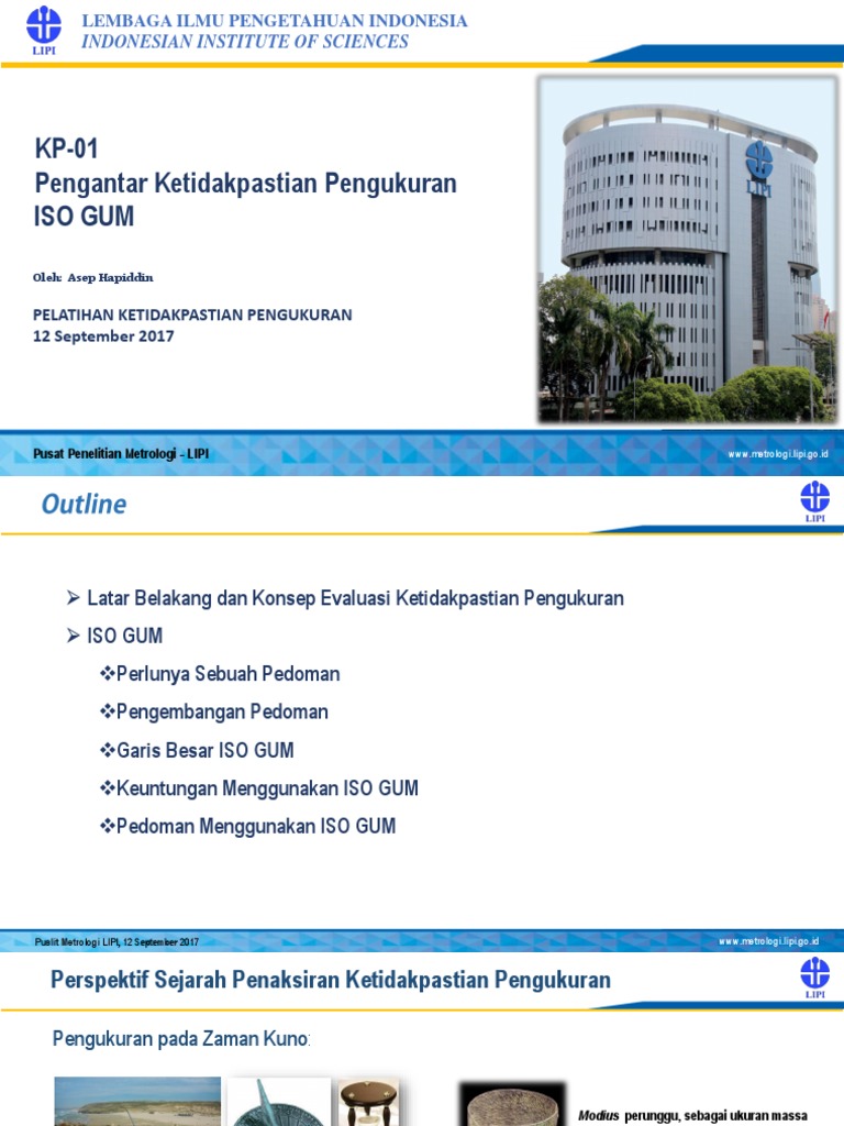 KP01. Pengantar Ketidakpastian Pengukuran - ISO GUM | PDF