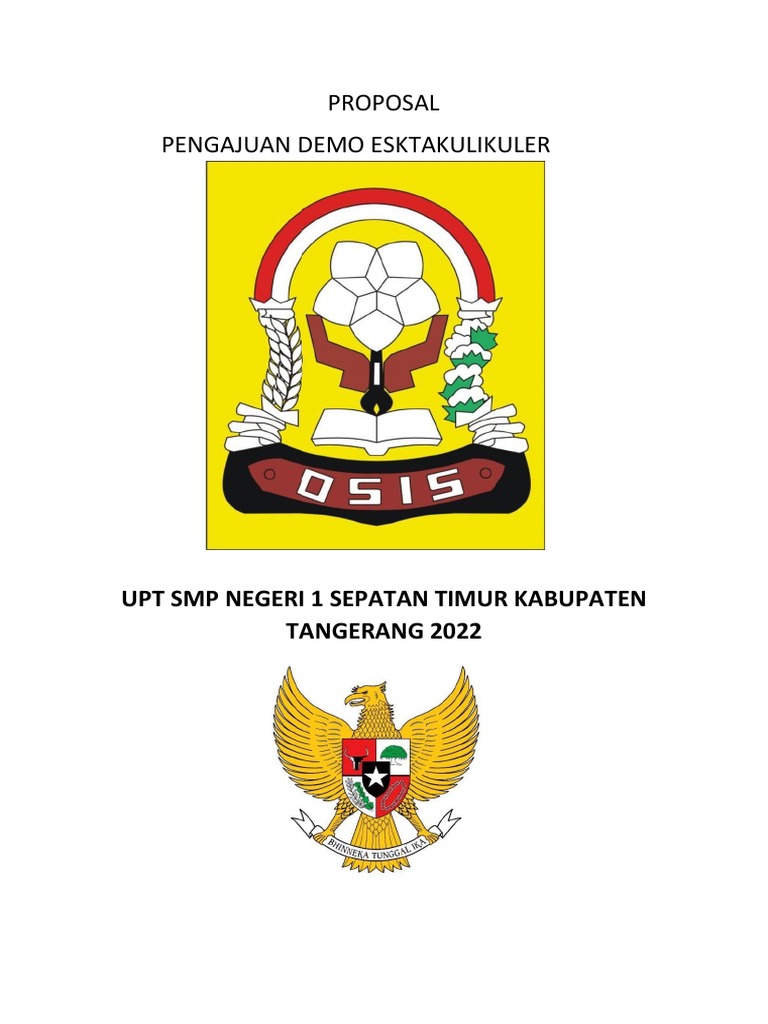 Proposal Pengajuan Demo Esktakulikuler | PDF