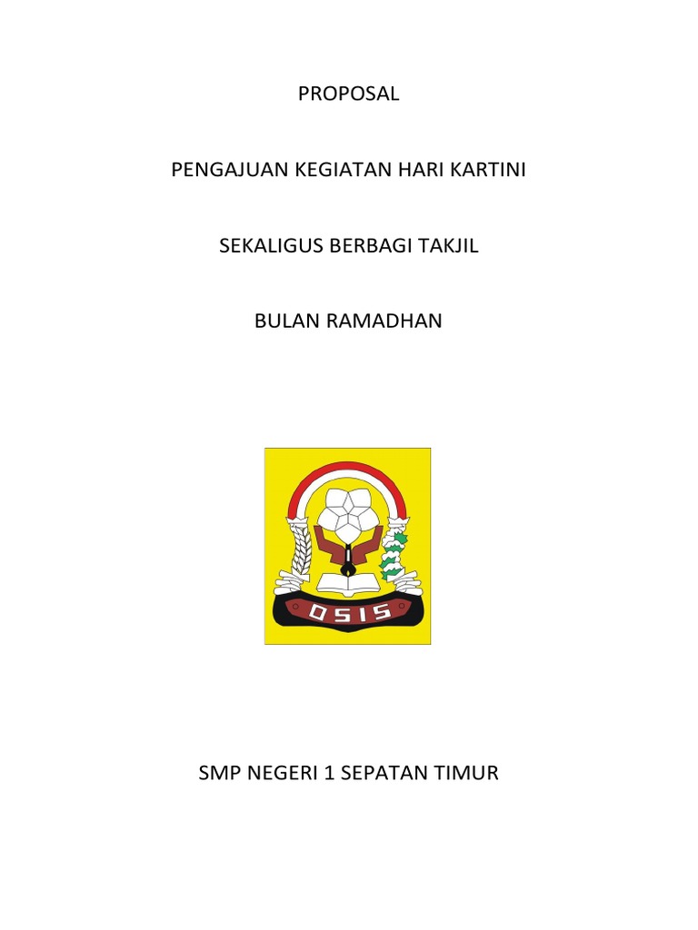 Proposal Kegiatan Osis Dan MPK | PDF