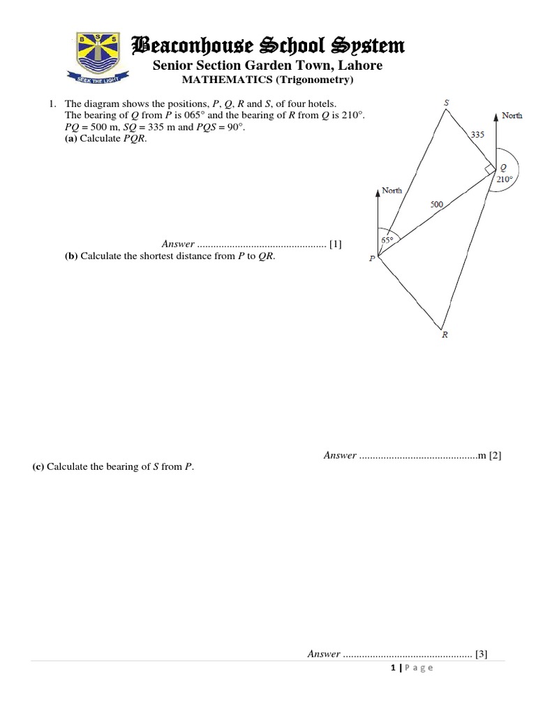 Grade 10 Trigonometry | PDF | Triangle | Geometry