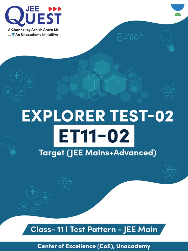 SOLUTIONS EXPLORER TEST-02 (ET11-02) 13th Nov. | PDF | Electron ...