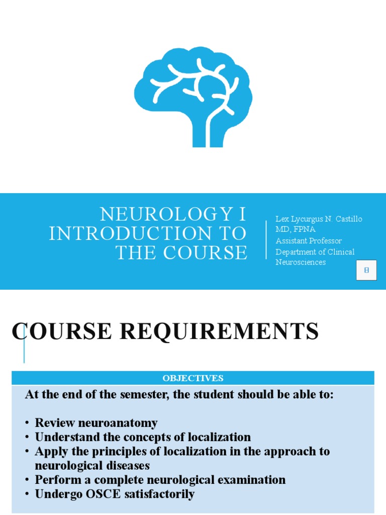 NEUROLOGY I Introduction | PDF | Brainstem | Spinal Cord