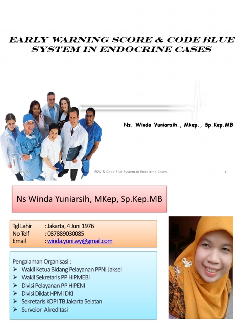 EWSS Dan Code Blue DM September 2022 Winda | PDF