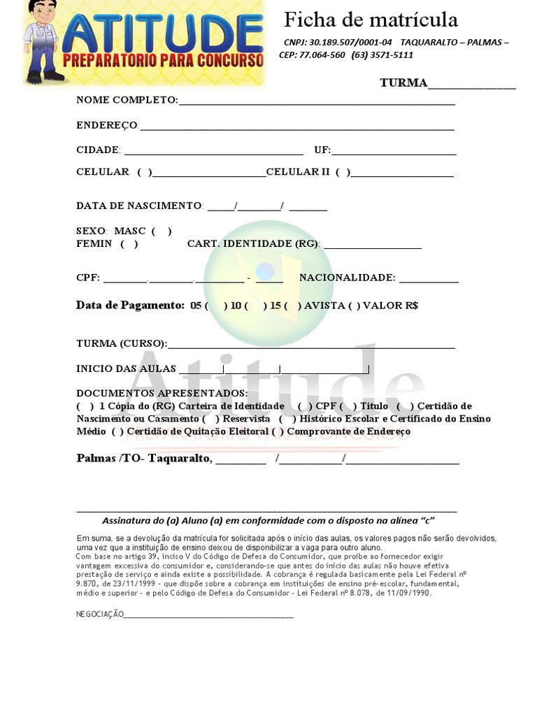 Ficha de Matricula 2021 | PDF Ficha de Matricula 2021 | PDF