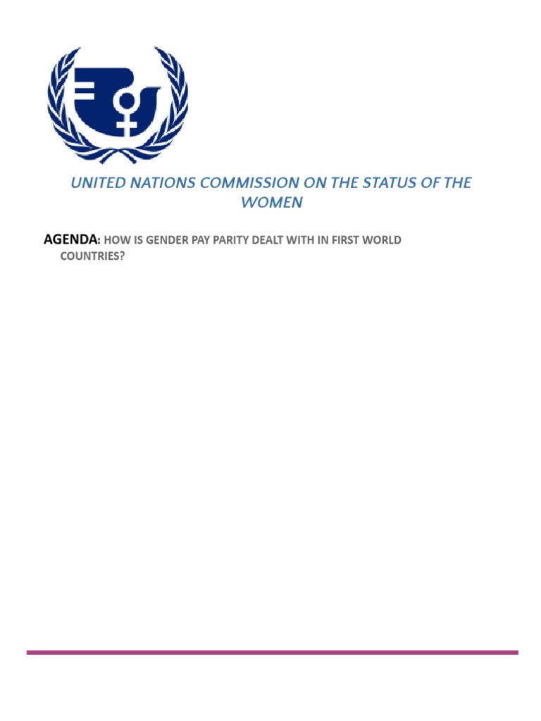 UNCSW | PDF | Gender Pay Gap | Woman