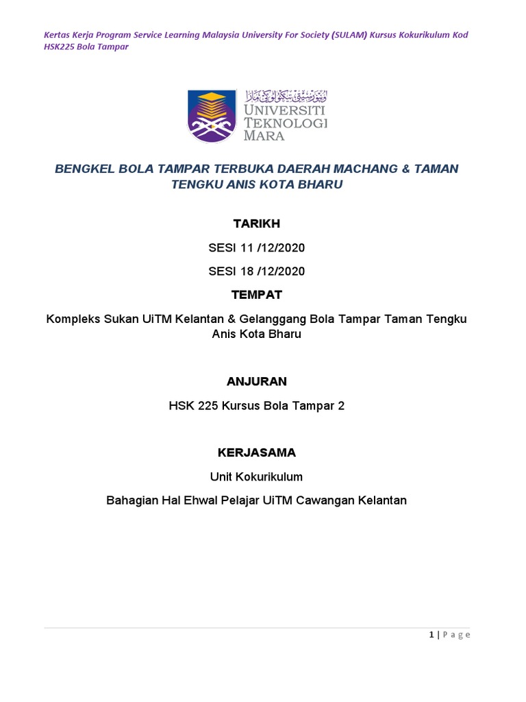 contoh proposal sulam | PDF