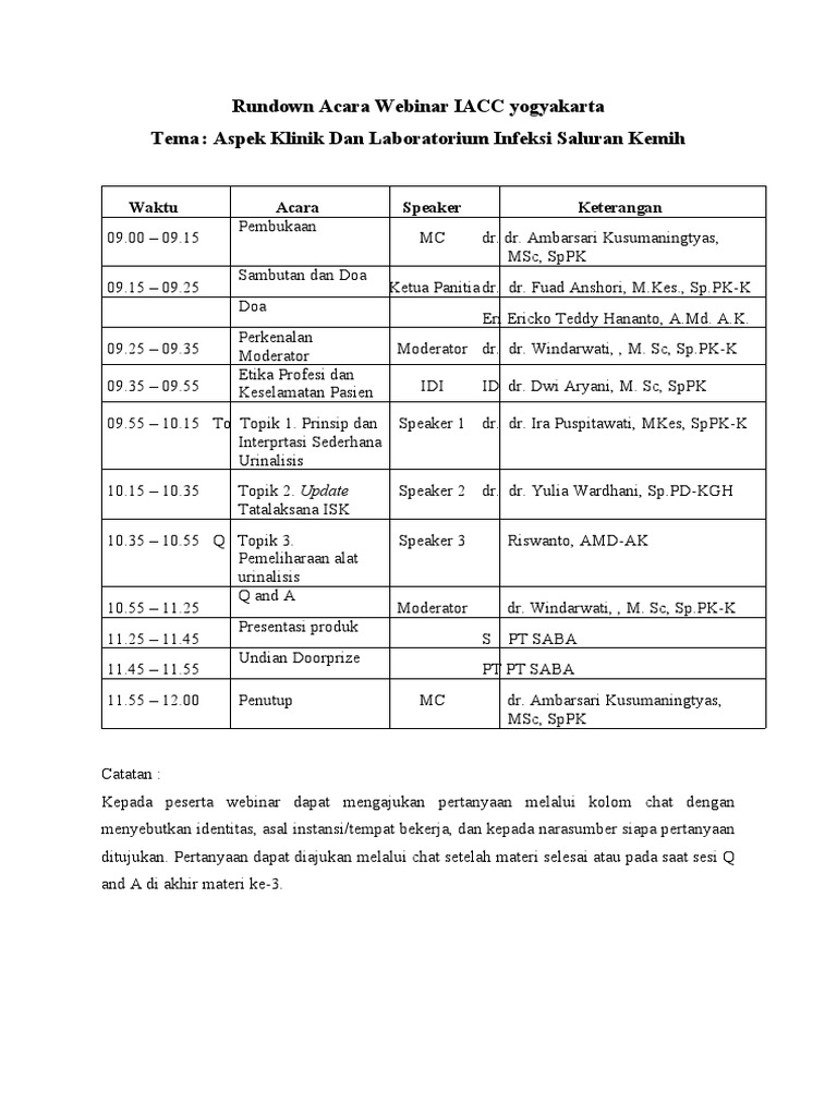 Webinar IACC: Infeksi Saluran Kemih | PDF