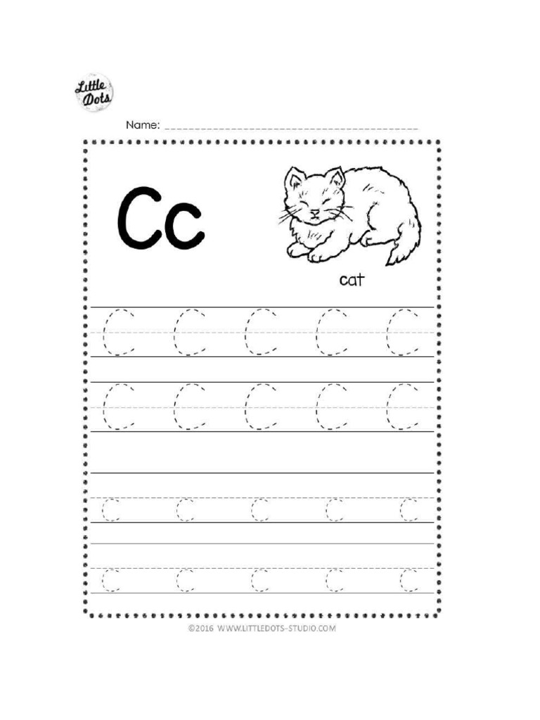 Letter C Tracing | PDF