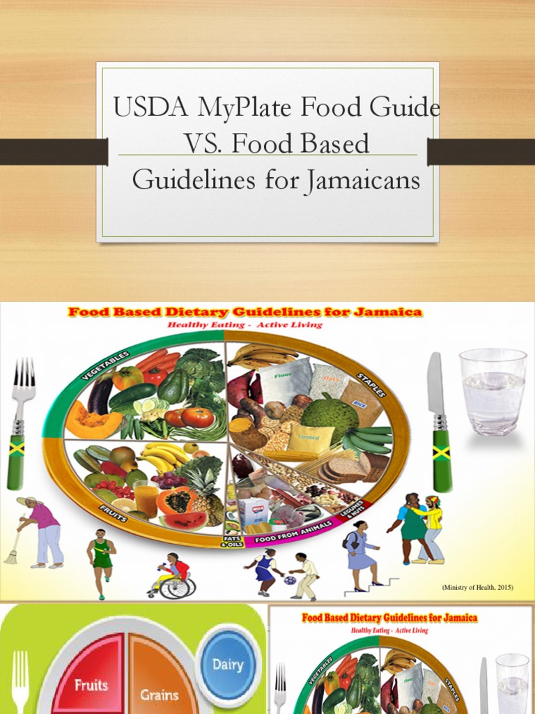 Jamaica's MyPlate Dietary Guidelines | PDF | Healthy Diet | Foods