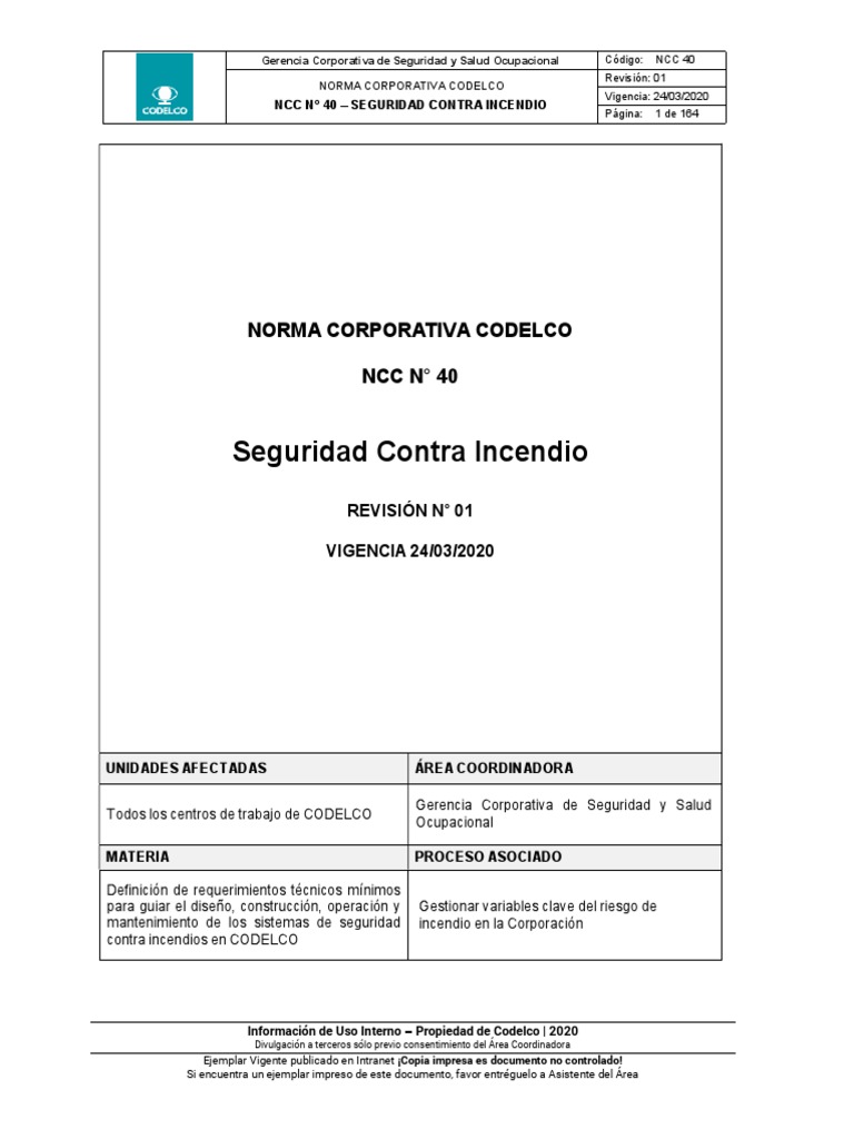 NCC-40 Rev.1 Seccion 5.5.10 | PDF