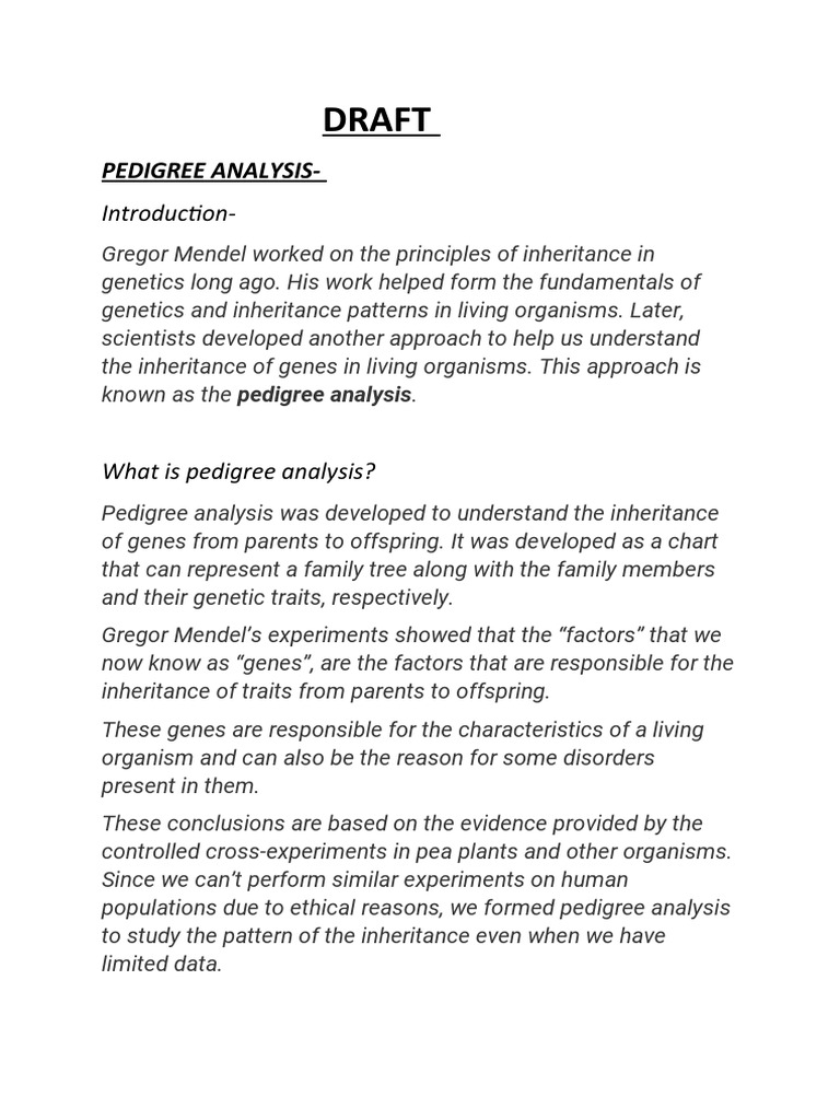 Janice Bio Draft | PDF | Genetic Disorder | Genetics