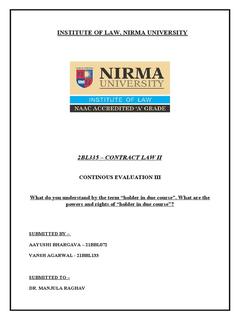 NI ACT Assignment | PDF