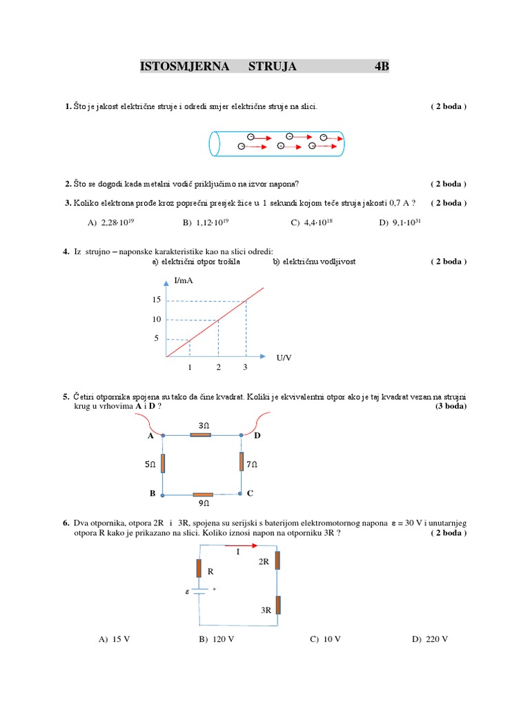 Istosmjerna Struja 4B1 | PDF
