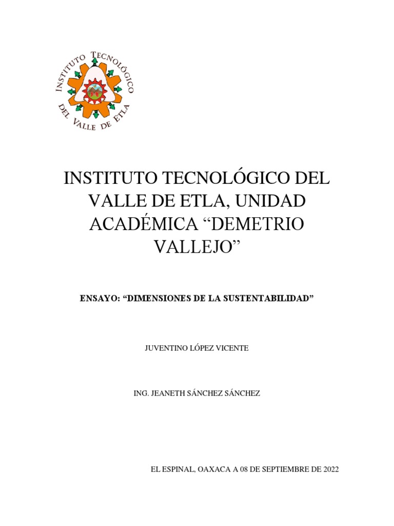 Dimensiones de La Sustentabilidad | Descargar gratis PDF | Sustentabilidad | Desarrollo sostenible