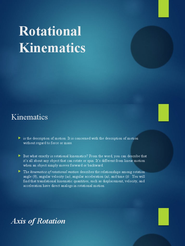 Rational Kinematics Pdf Rotation Around A Fixed Axis Acceleration