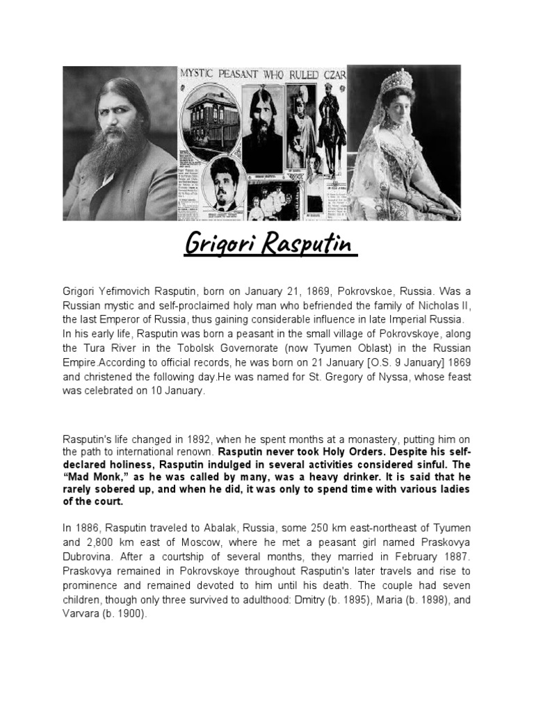 K Dot | PDF | Grigori Rasputin | Nicholas Ii Of Russia