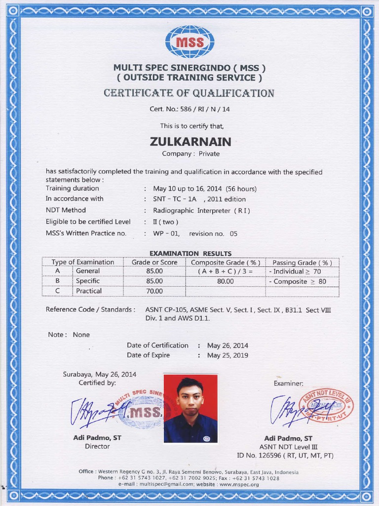 NDT Level-II (RI) | PDF