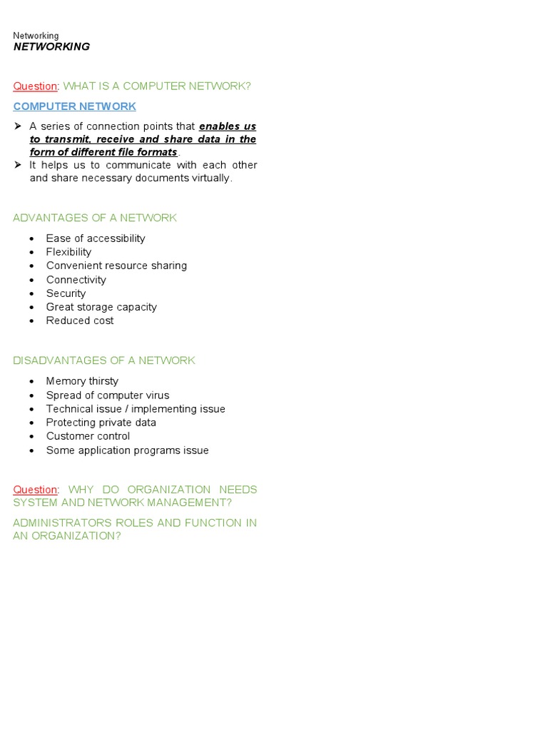 Networking Reviewer | PDF | Computer Network | Network Topology