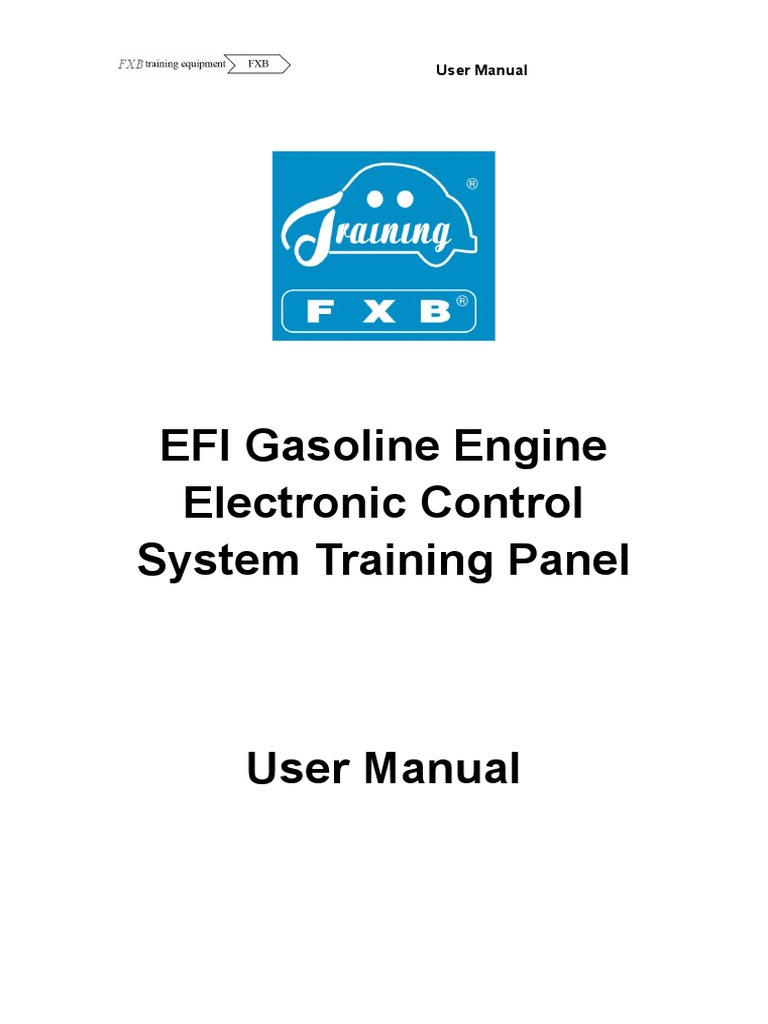 FXB-A15007 User Manual | PDF | Throttle | Fuel Injection