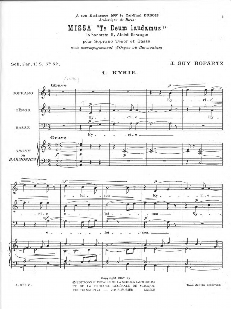 Missa Te Deum Laudamus | PDF Missa Te Deum Laudamus | PDF